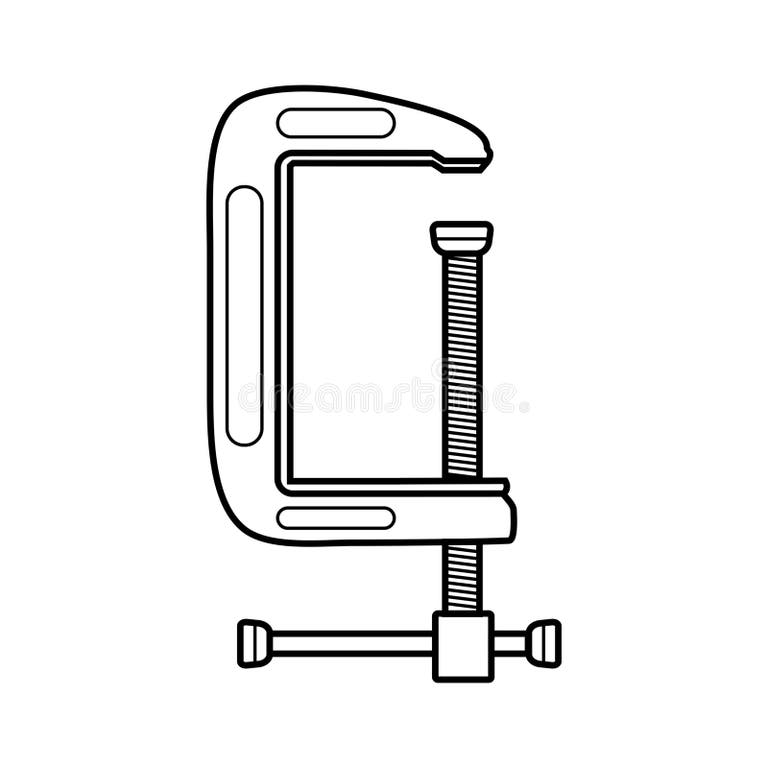 A Clamp is a Fastening Device Used To Hold or Secure Objects. Stock ...