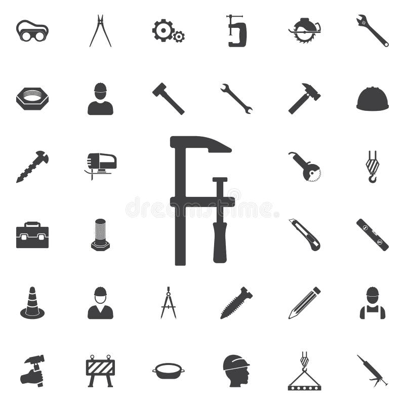 Clamp icon stock illustration. Illustration of vector - 108918497