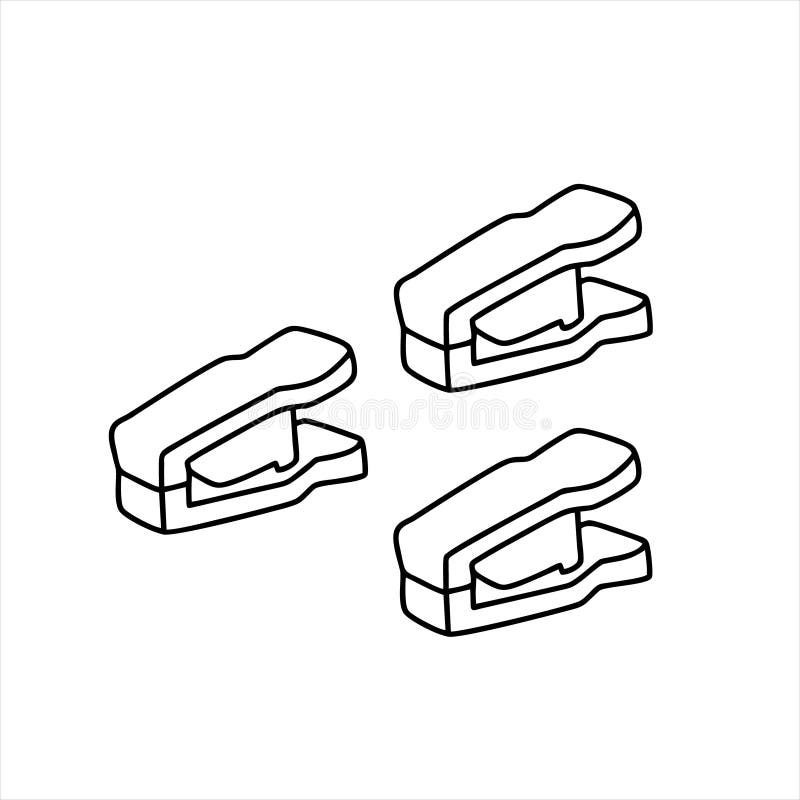 Clamp Icon Isolated on White Background from Electrician Tools and ...