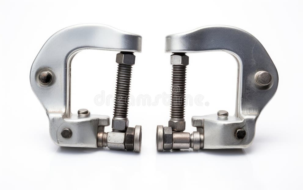 Clamp in Isolation on White Background Stock Illustration ...