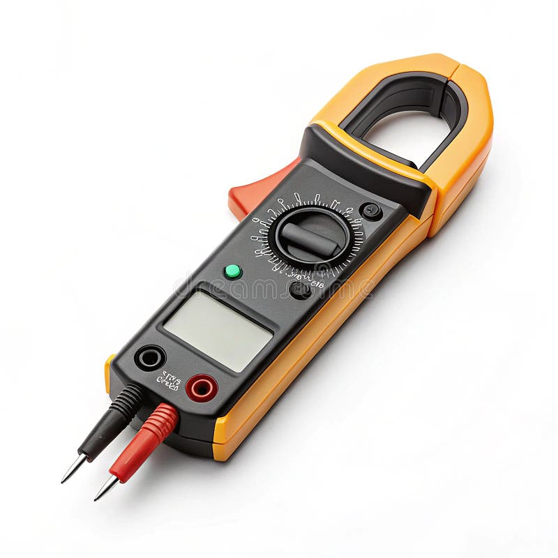 Clamp Meter for Safe Electrical Current Readings Stock Illustration ...