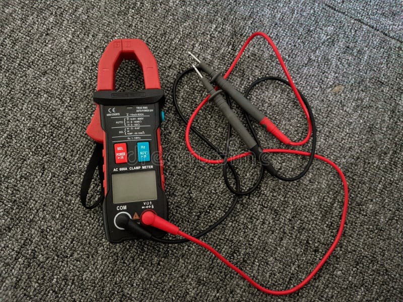Clamp Meter is a Tool for Measuring Electrical Voltage Stock Image ...
