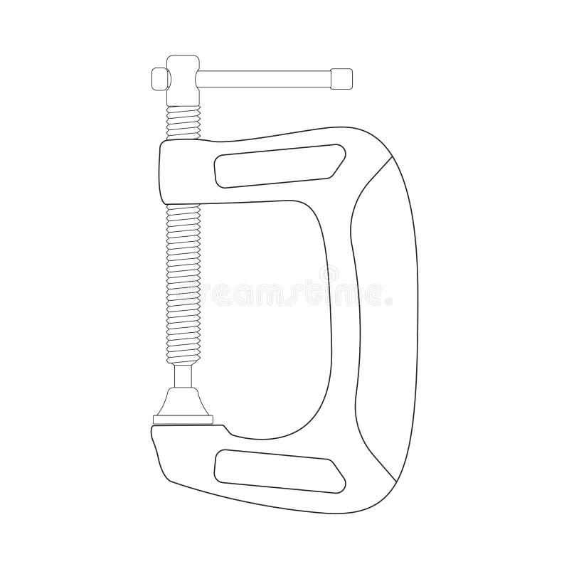 Clamp Outline Stock Illustrations – 4,629 Clamp Outline Stock ...