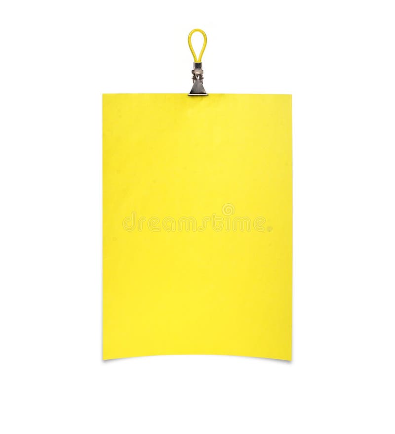 Clamp for Papers Binder Clips Isolated on White Background Stock Image ...