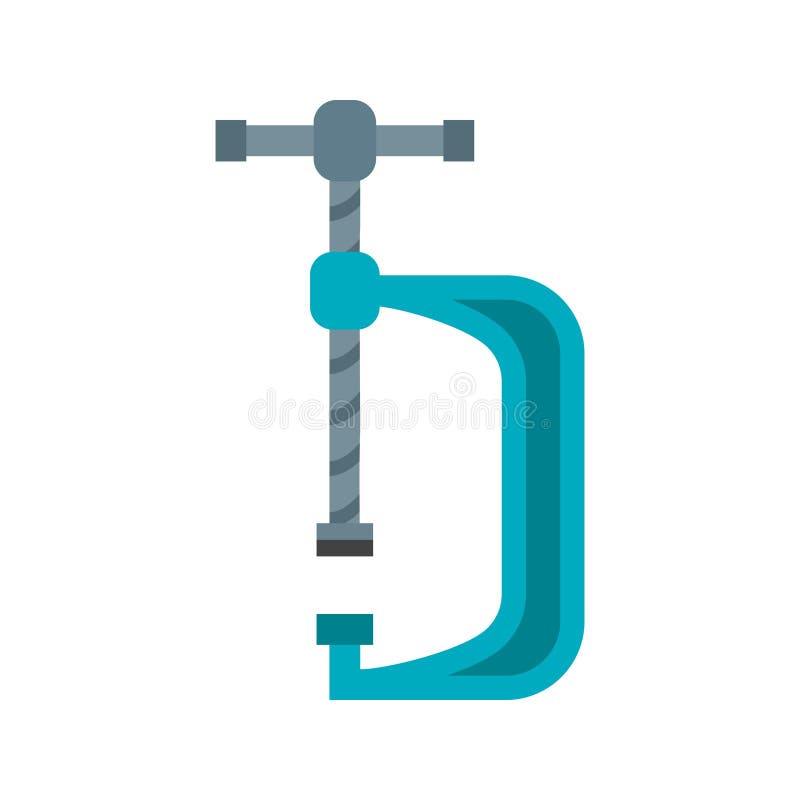 Clamp stock vector. Illustration of metal, tool, compress - 100619346