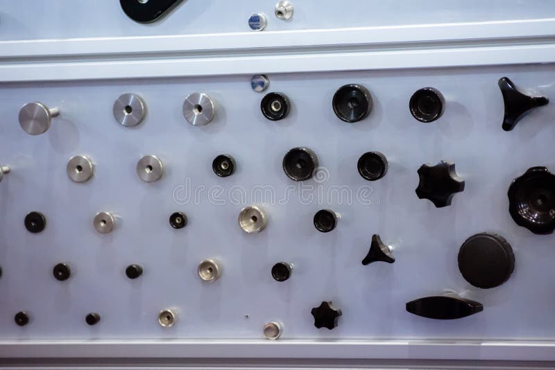 Clamping Devices. Set of Threaded Clamps Stock Photo - Image of ...