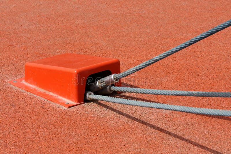 Clamping of Ropes a Closure View Stock Image - Image of fixing, strong ...