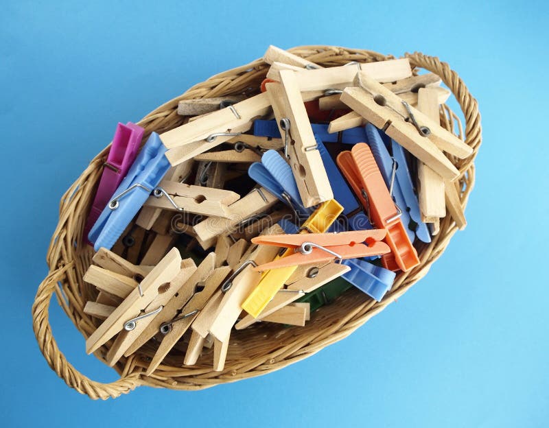 Clamps for hanging clothes stock photo. Image of colorful - 76782986