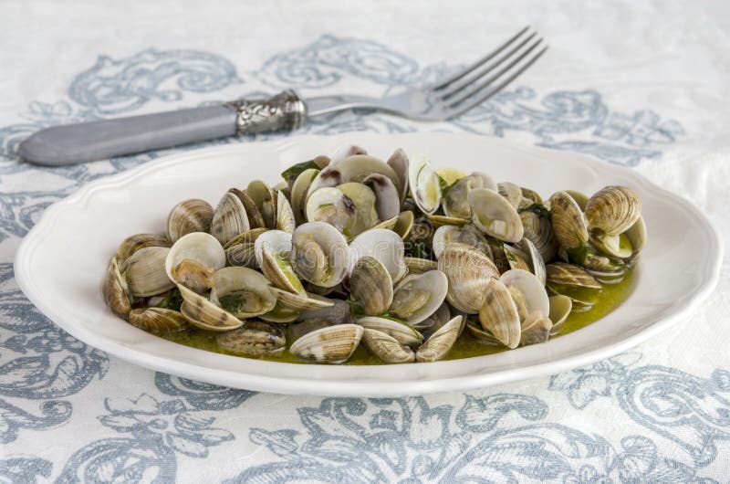 Clams stock photo. Image of plate, cooked, diet, clams - 59477878