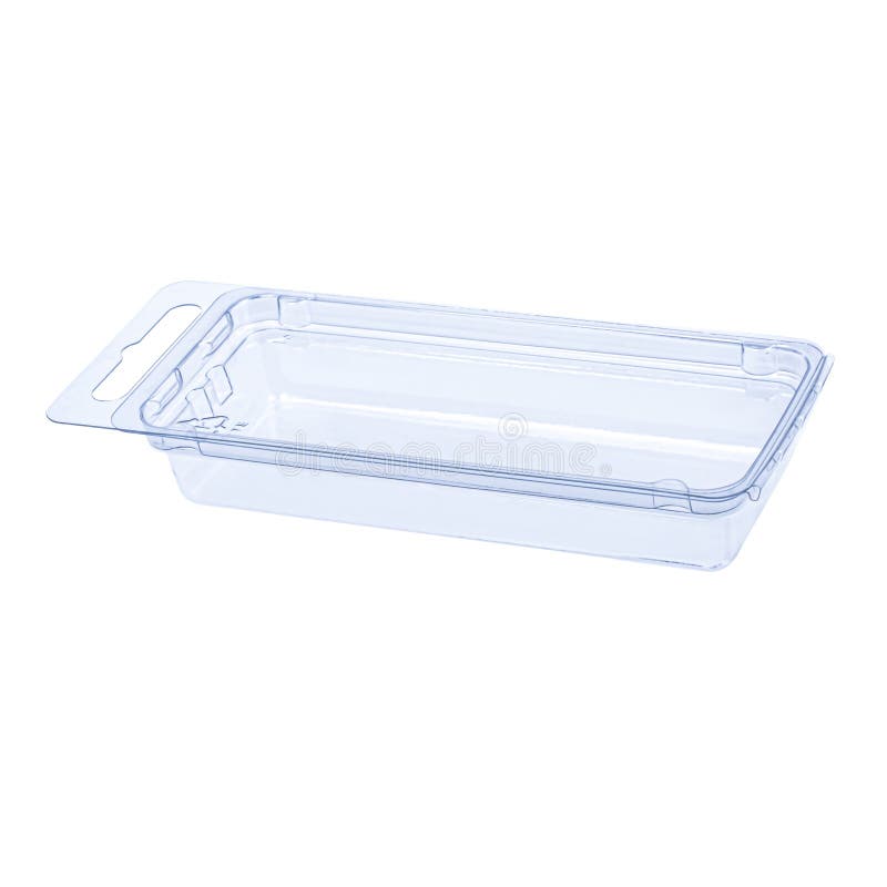 Plastic Container on a White Background, Packaging, Close-up Stock ...