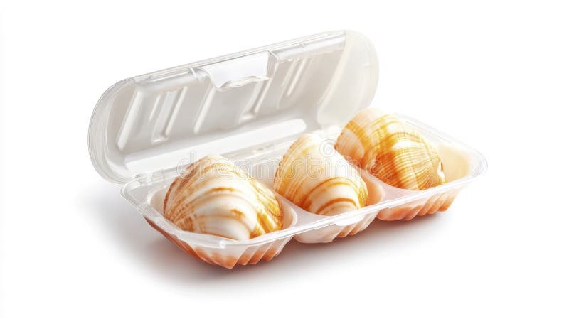 Clamshell Packaging Mockup on White Background Stock Illustration ...