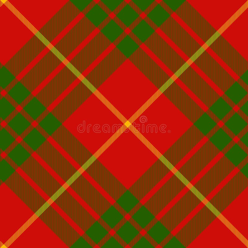 Clan Cameron Tartan Diagonal Seamless Pattern Stock Vector ...
