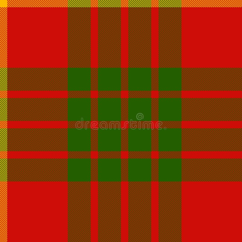 Cameron Clan Tartan Diagonal Check Plaid Seamless Pattern Stock Vector ...