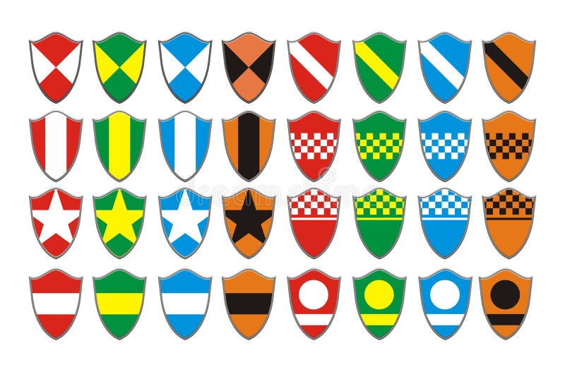 Clan Symbol - Shield Symbol Stock Vector - Illustration of laurel ...