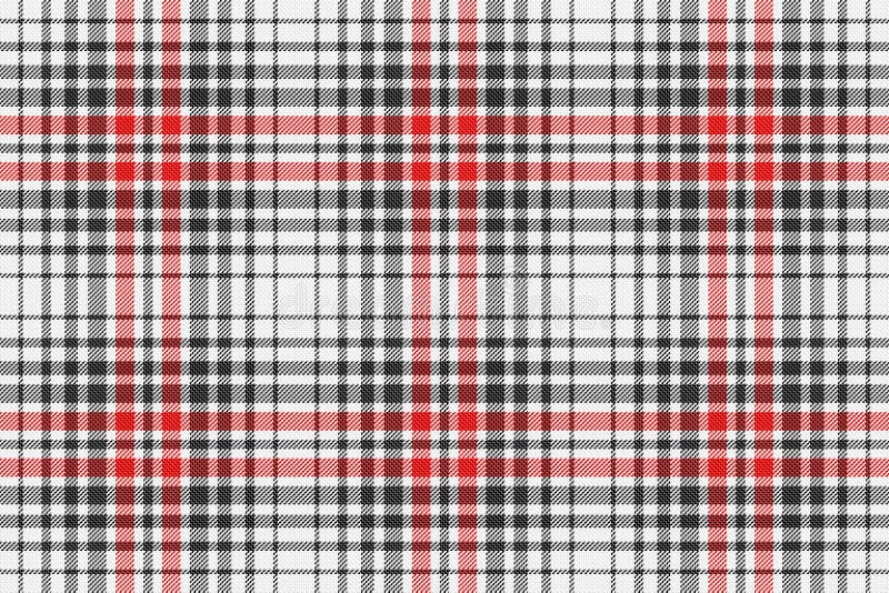 Red on Black and White Background Tartan Traditional Clan Ornament ...