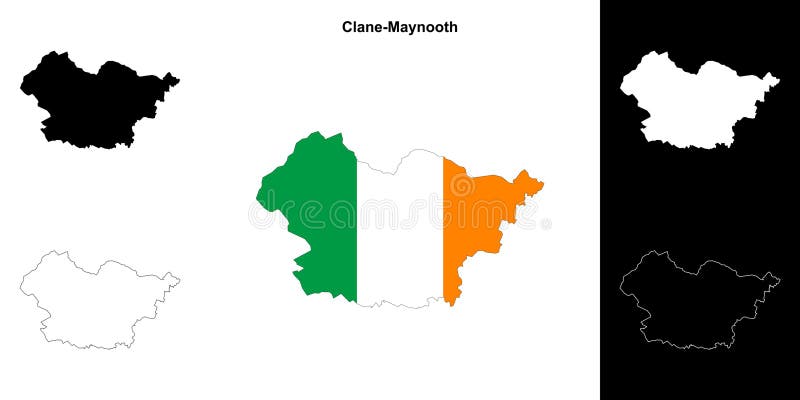 Maynooth Outline Map Stock Illustrations – 1 Maynooth Outline Map Stock ...