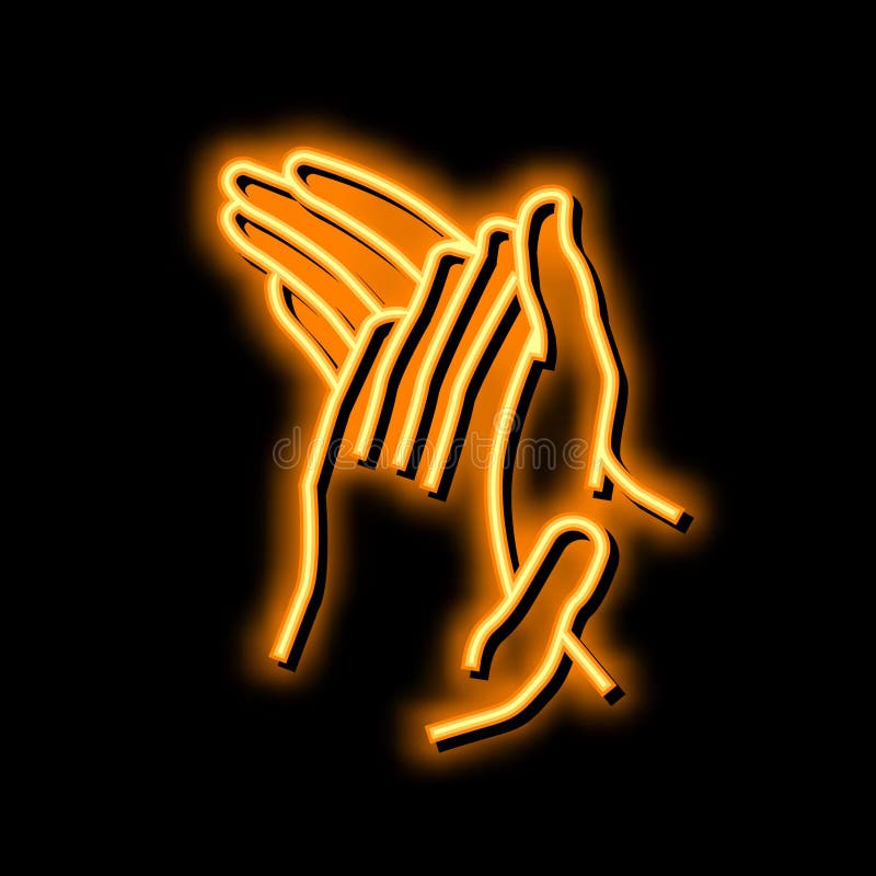 Clap Applause Neon Glow Icon Illustration Stock Vector - Illustration ...