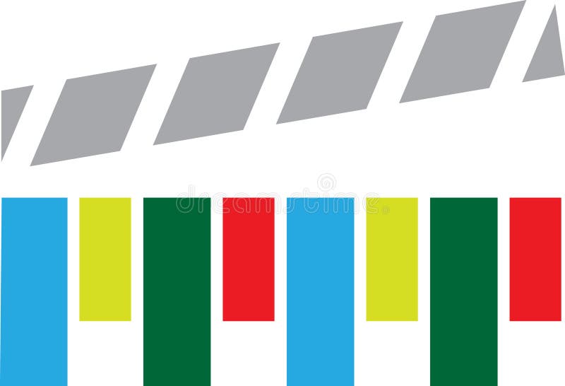 Clap board stock vector. Illustration of clap, logo, concept - 80718433