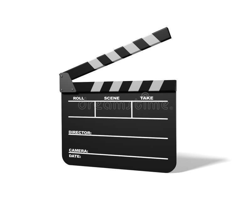 Clap board or slate stock illustration. Illustration of director - 10518282