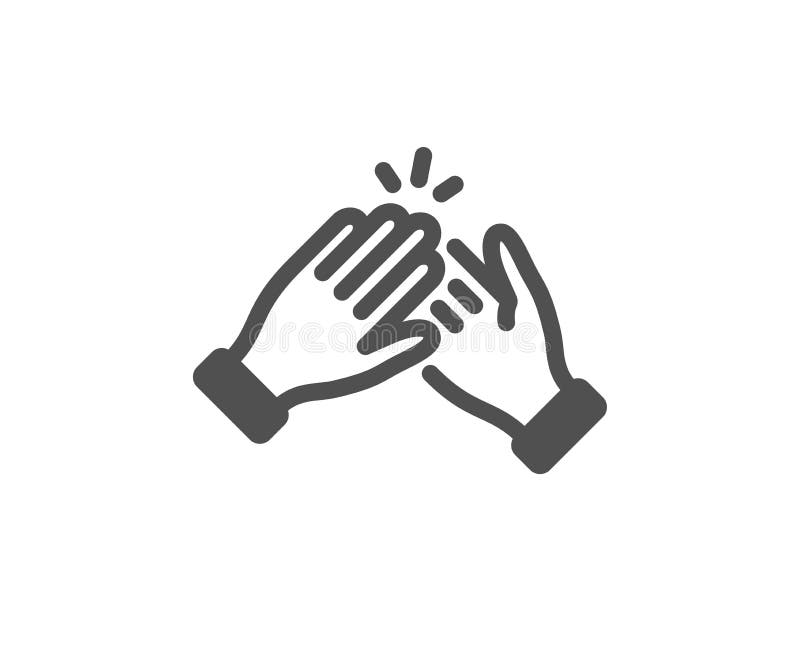 Clapping Hands Icon. Clap Sign. Vector Stock Vector - Illustration of ...