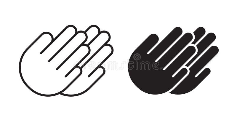 Clap vecor icon set stock vector. Illustration of bravo - 340721588