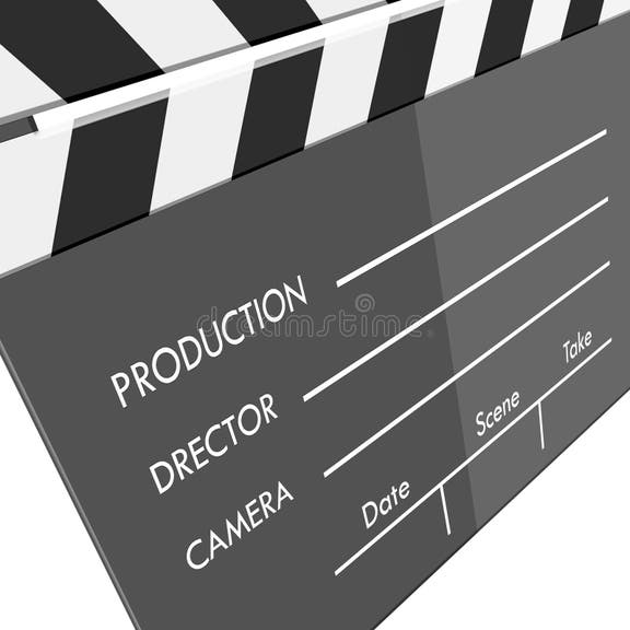 Clapboard stock illustration. Illustration of actress - 3922600