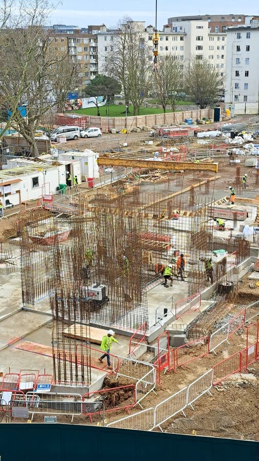 Clapham Junction Construction Site Seen from Above Editorial Image ...
