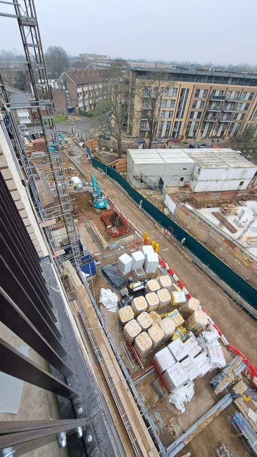 Clapham Junction Construction Site Seen from Above Editorial ...