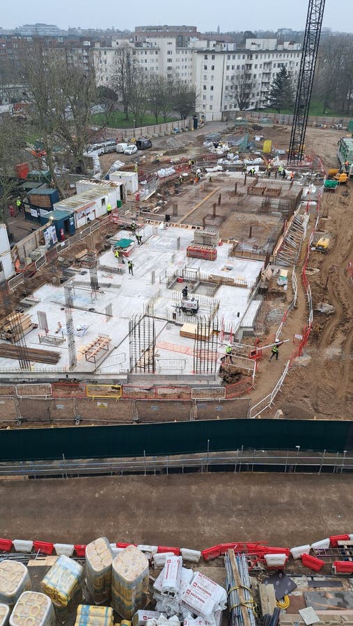 Clapham Junction Construction Site Seen from Above Editorial Image ...