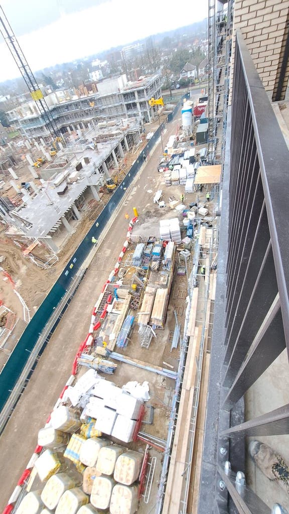 Clapham Junction Construction Site Seen from Above Editorial ...