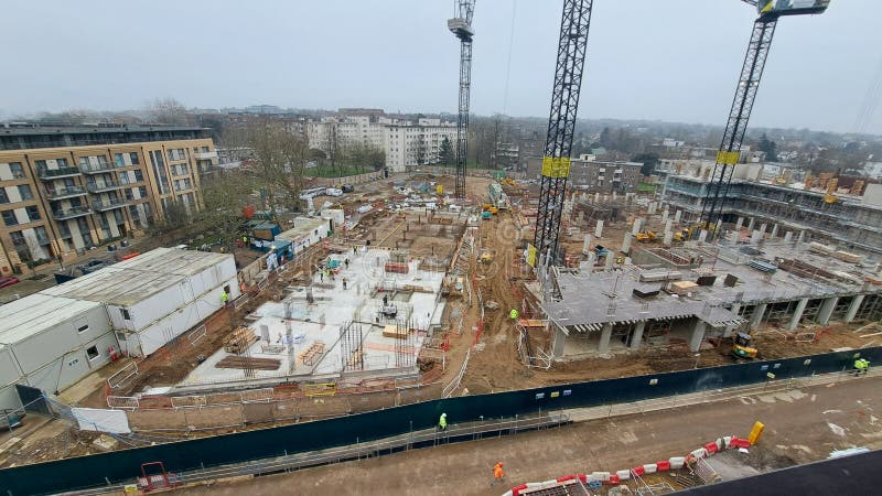 Clapham Junction Construction Site Seen from Above Editorial Image ...