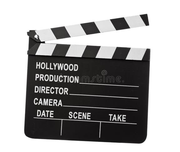 Clapper board stock photo. Image of date, industry, chalkboard - 19558158