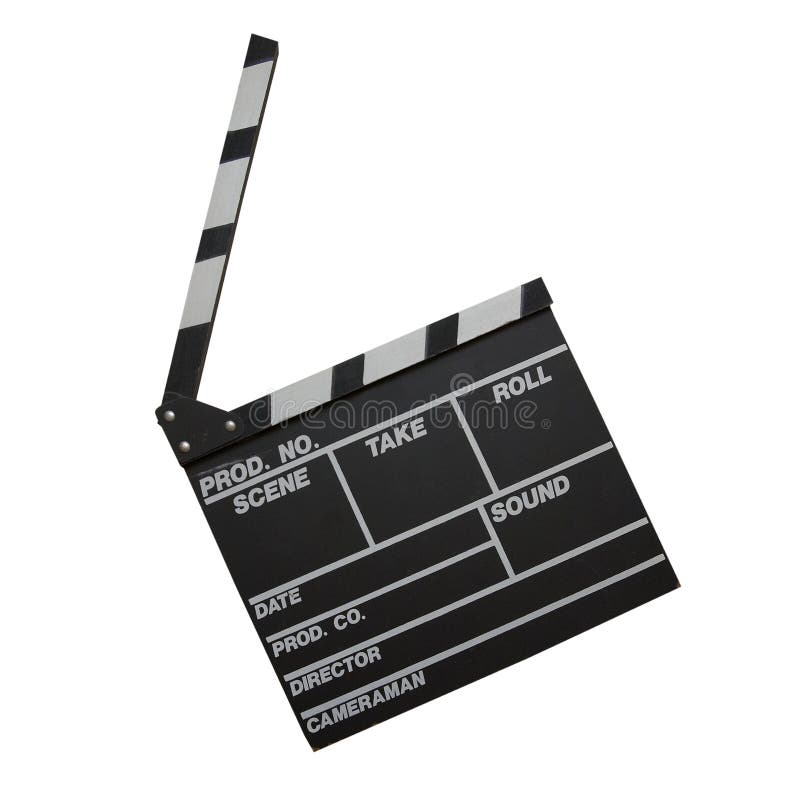 Clapperboard stock image. Image of board, white, movie - 756459