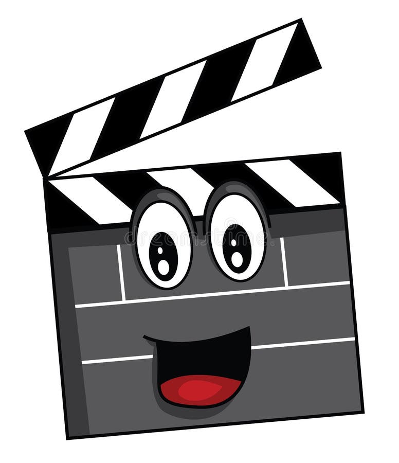Clapper board stock vector. Illustration of producer - 47883524