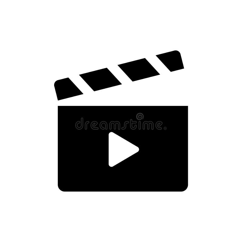 Clapper Board Icon. One of Set Web Icons Stock Vector - Illustration of ...