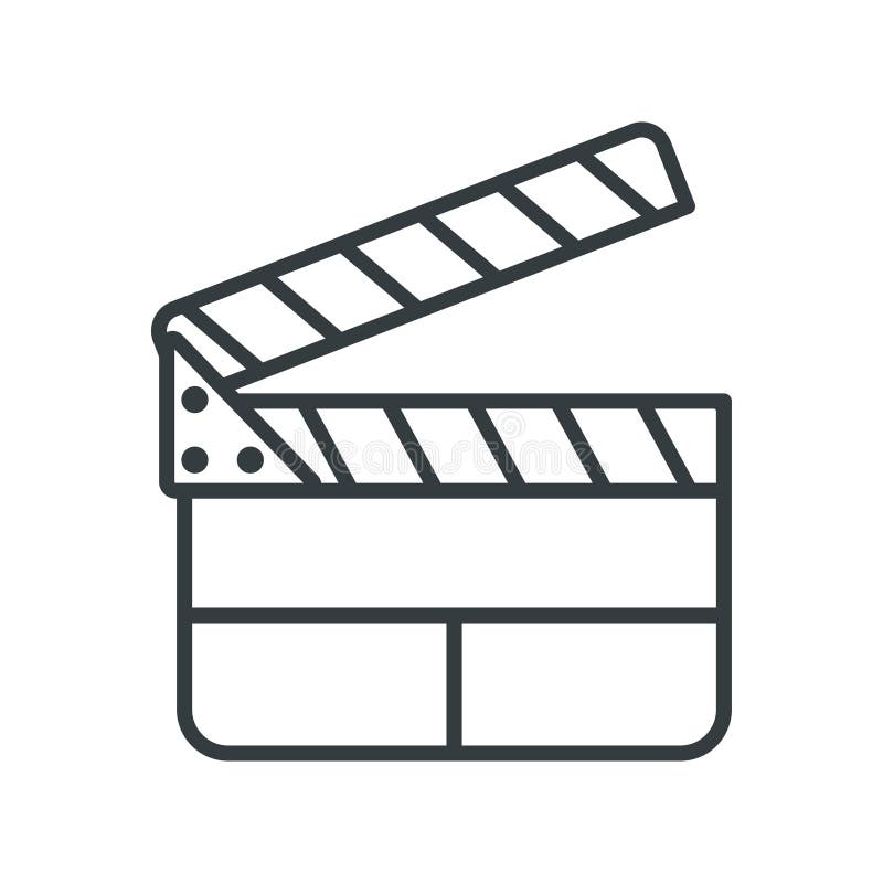 Clapper Board Icon Vector Design Template Stock Illustration ...