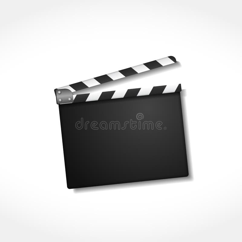 Clapper Board stock vector. Illustration of chalkboard - 44048453