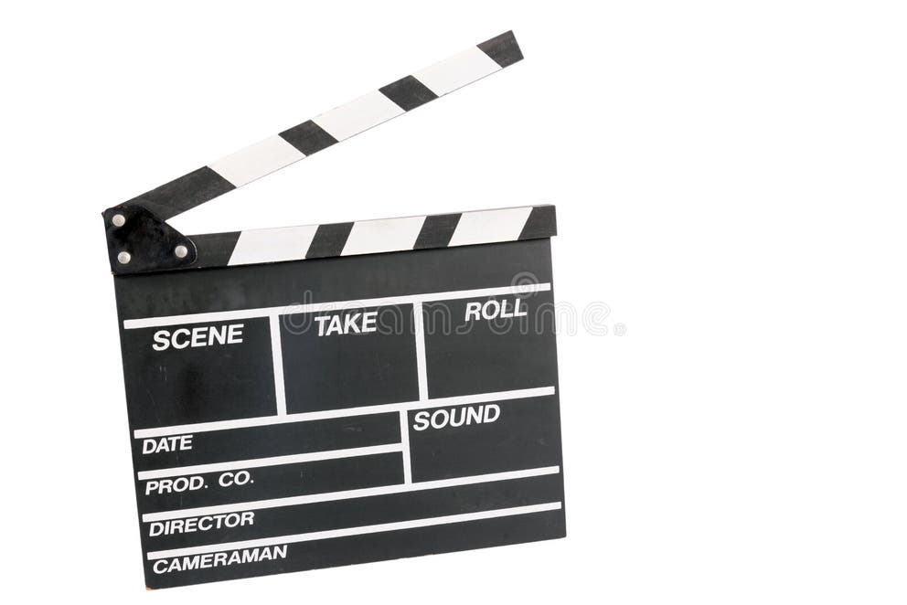Clapper board stock image. Image of chalkboard, video - 45260075
