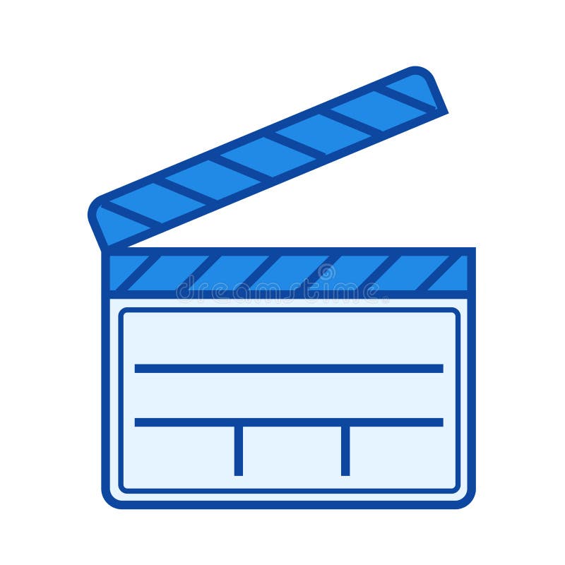 Movie Clapper Board Vector Cartoon Illustration. Stock Vector ...