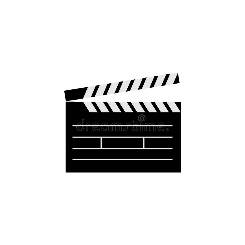 Clapper board logo stock vector. Illustration of clip - 199627041
