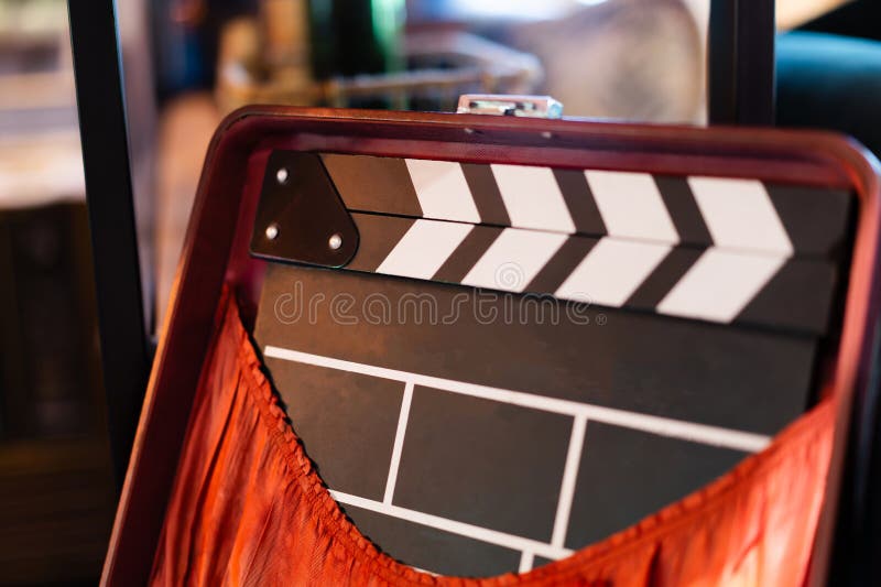 Clapper Board for Photography, Video Director Equipment, Props, Blurred ...