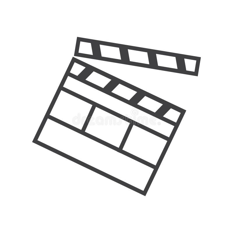 Clapper Board. Vector Illustration Decorative Design Stock Vector ...