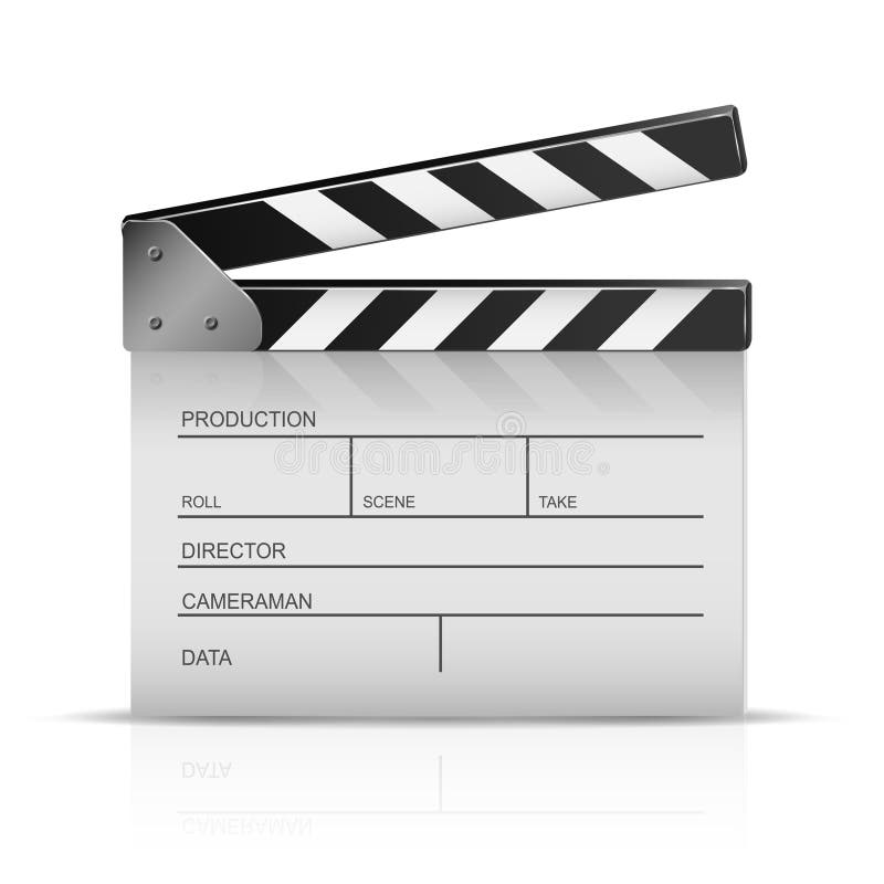 Clapperboard with an Information Field for Shooting Movies Stock Vector ...