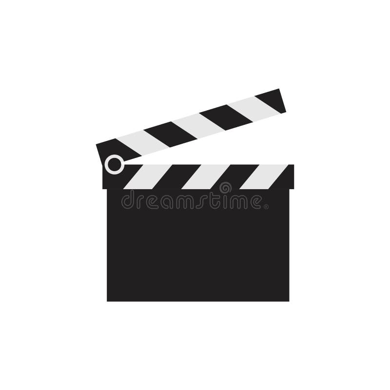 Clapperboard Icon Template Black Color Editable Stock Vector ...