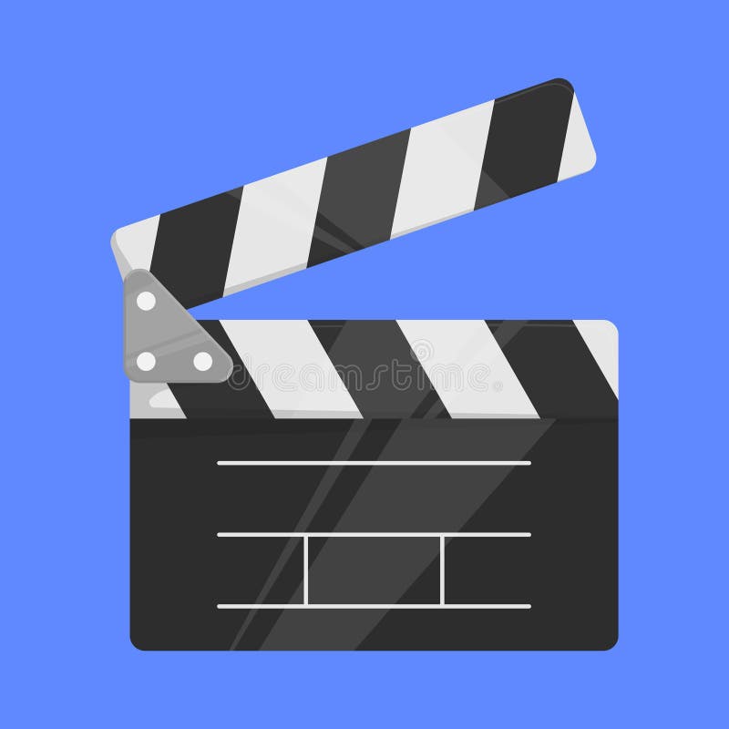 Clapperboard Illustration Vector. Filmmaking Clapperboard Icon Vector ...