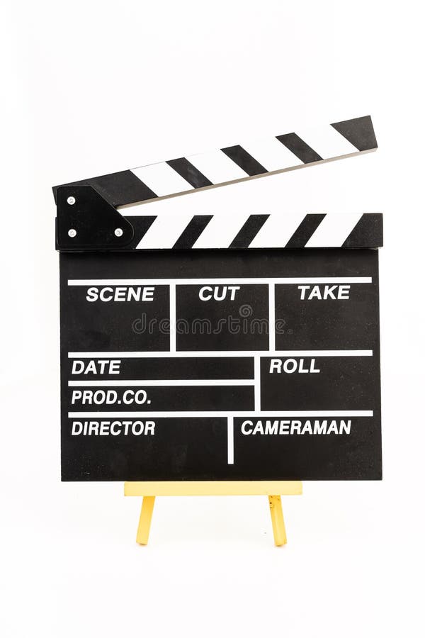Clapper Board Isolated stock image. Image of clap, frame - 175163293