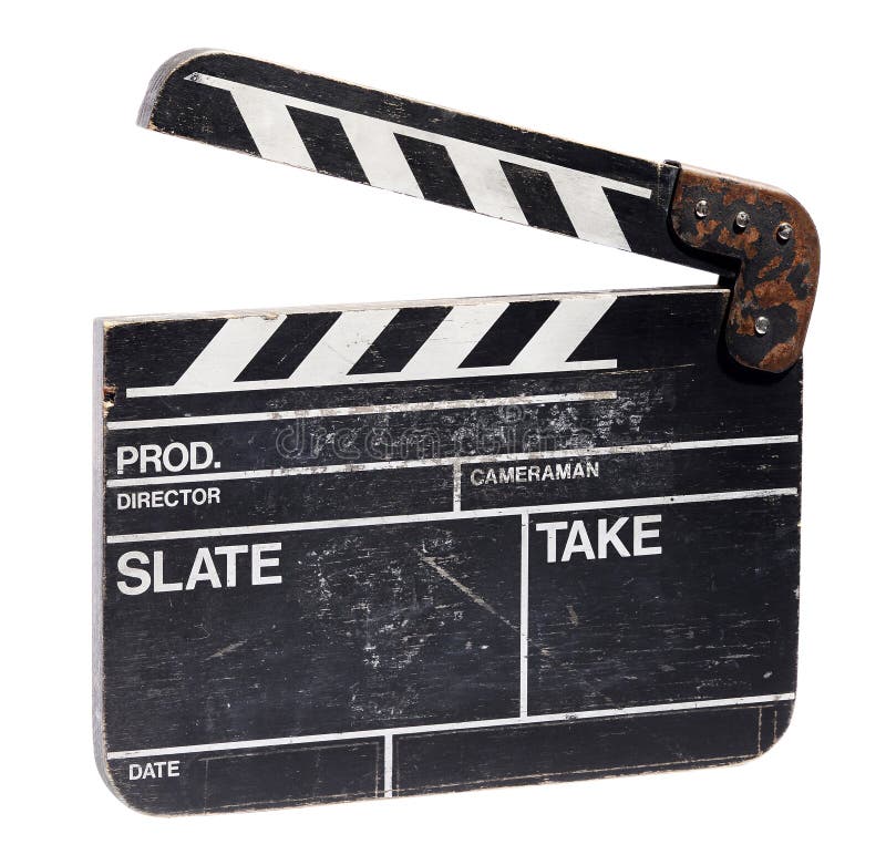 Clapperboard slate stock image. Image of recording, slate - 38808609