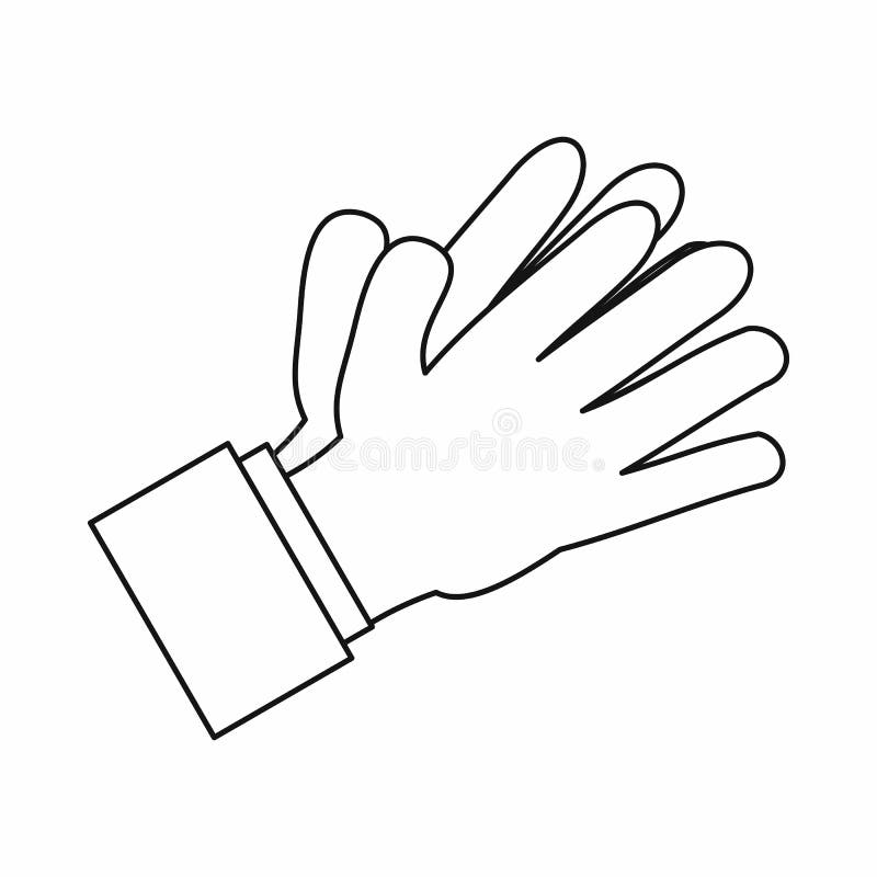 Clapping Applauding Hands Icon, Outline Style Stock Vector ...