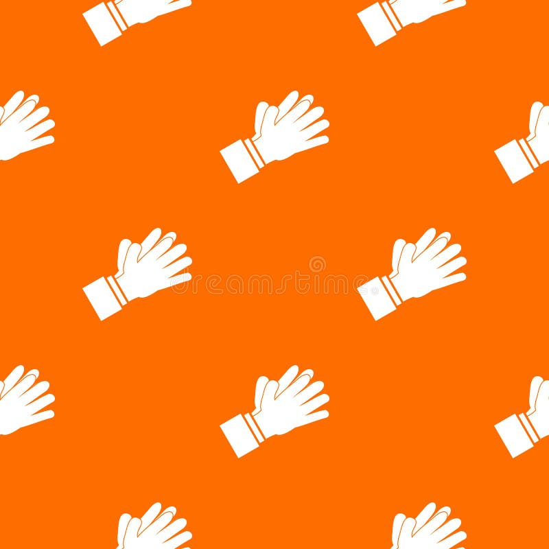 Clapping Applauding Hands Pattern Seamless Stock Vector - Illustration ...