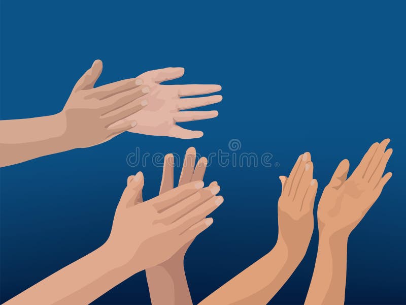Clapping Hands stock vector. Illustration of isolated - 191132323
